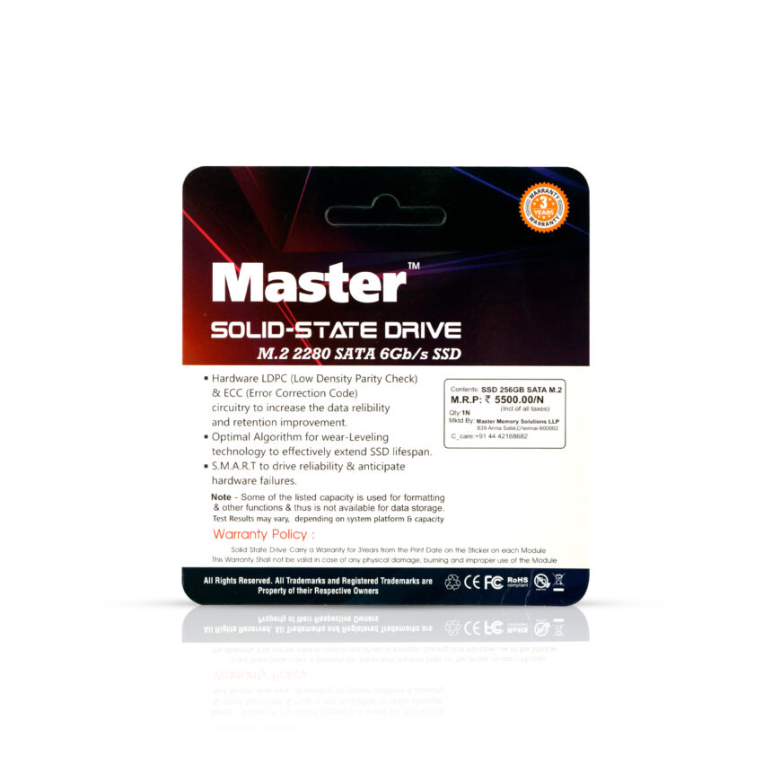M.2 2280 SATA SSD – Master Memory